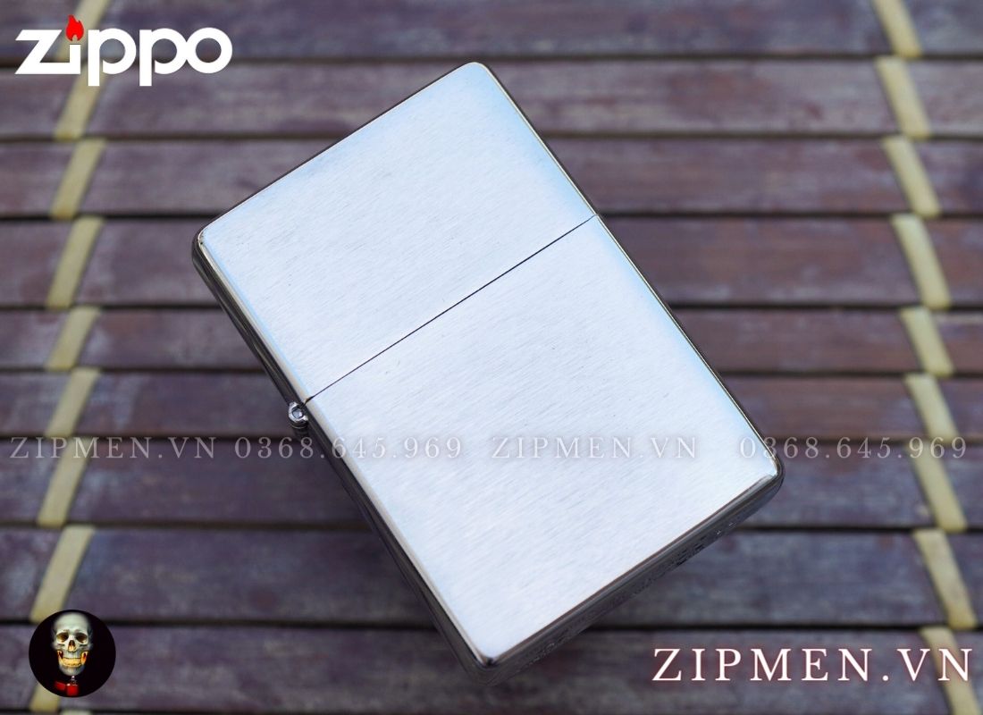 Zippo vintage 1937 | zippo trắng nhám trơn – ZIPMEN