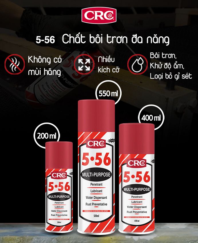 Dầu bôi trơn đa năng CRC 5-56! – CRC Việt Nam - CRC Industries