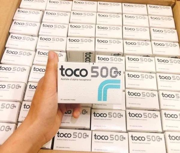 Viên uống vitamin E Toco 500mg của Pháp hộp 30 viên