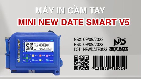 Máy In Date Mini NEW DATE Smart V5 | Máy in cầm tay đa năng