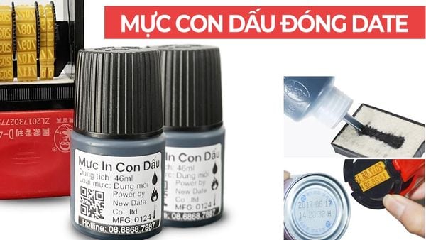 Mực Con Dấu Đóng Đate New Date | Thách Thức Bám Dính Mọi Bề Mặt