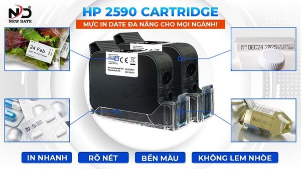 Mực In HP 2590 W3T10B Đen | New Date Đại Lý Chính Hãng Mực HP