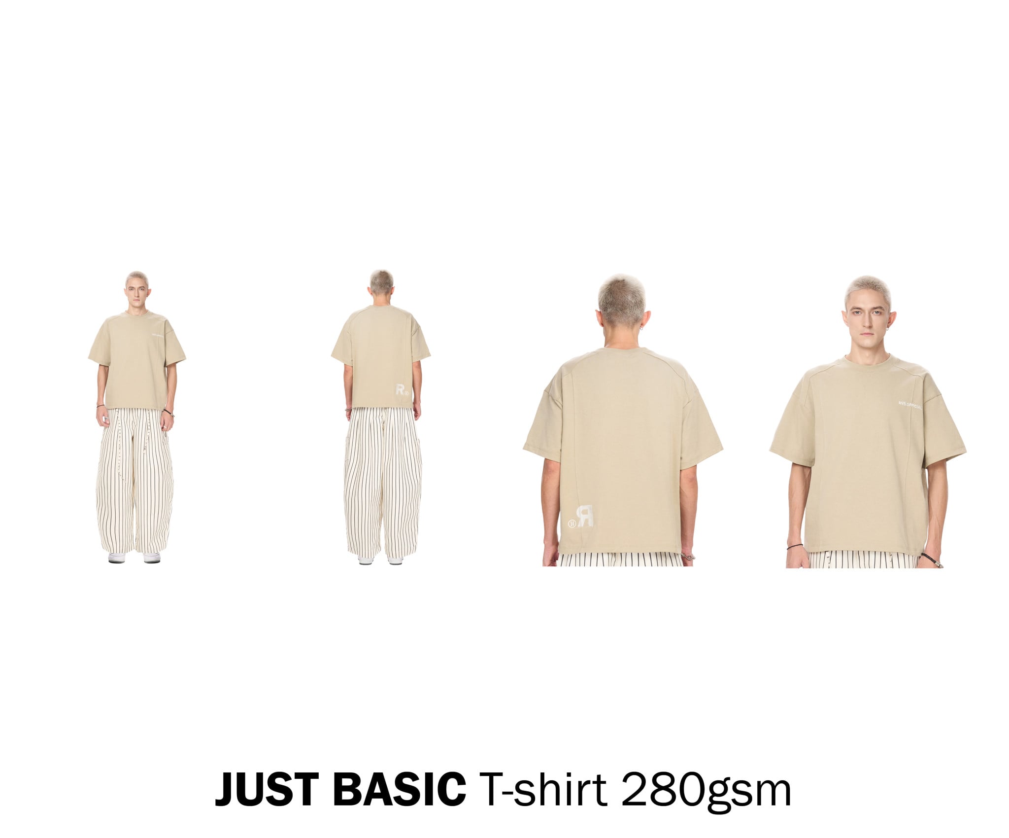 JUST BASIC T-Shirt BEIGE – RVB - RANVERBAE OFFICIAL