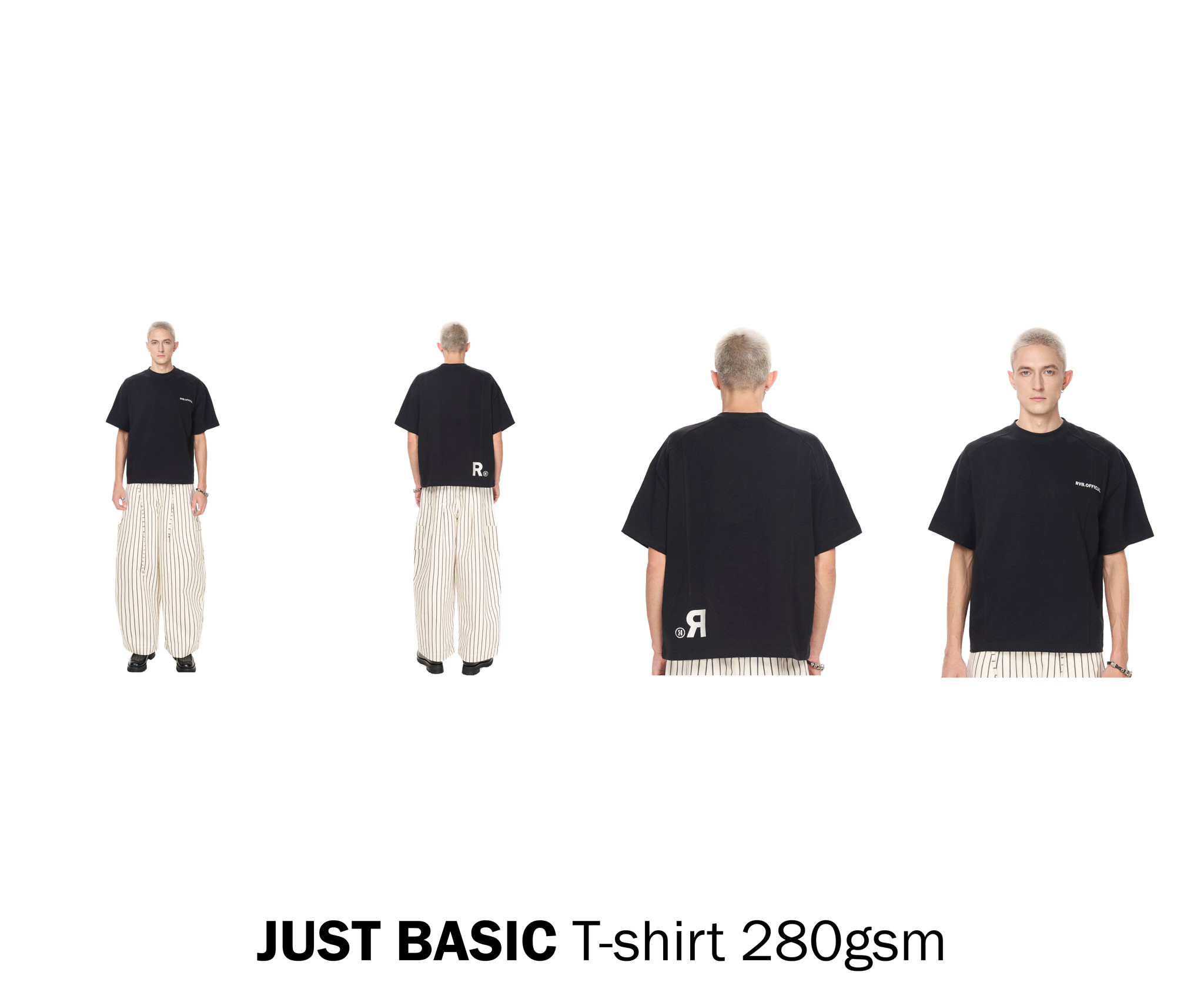 JUST BASIC T-Shirt BLACK – RVB - RANVERBAE OFFICIAL
