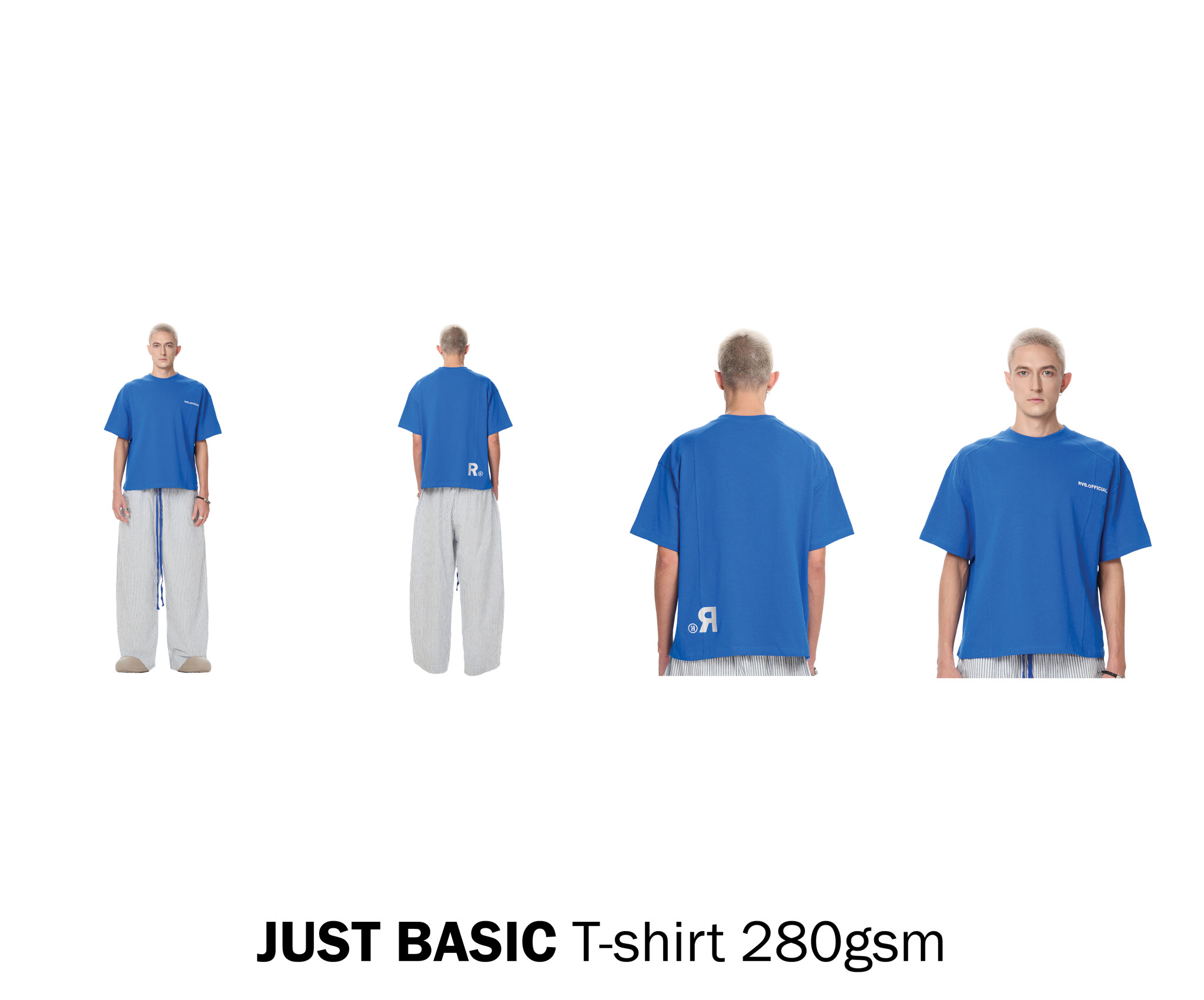 JUST BASIC T-Shirt BLUE – RVB - RANVERBAE OFFICIAL