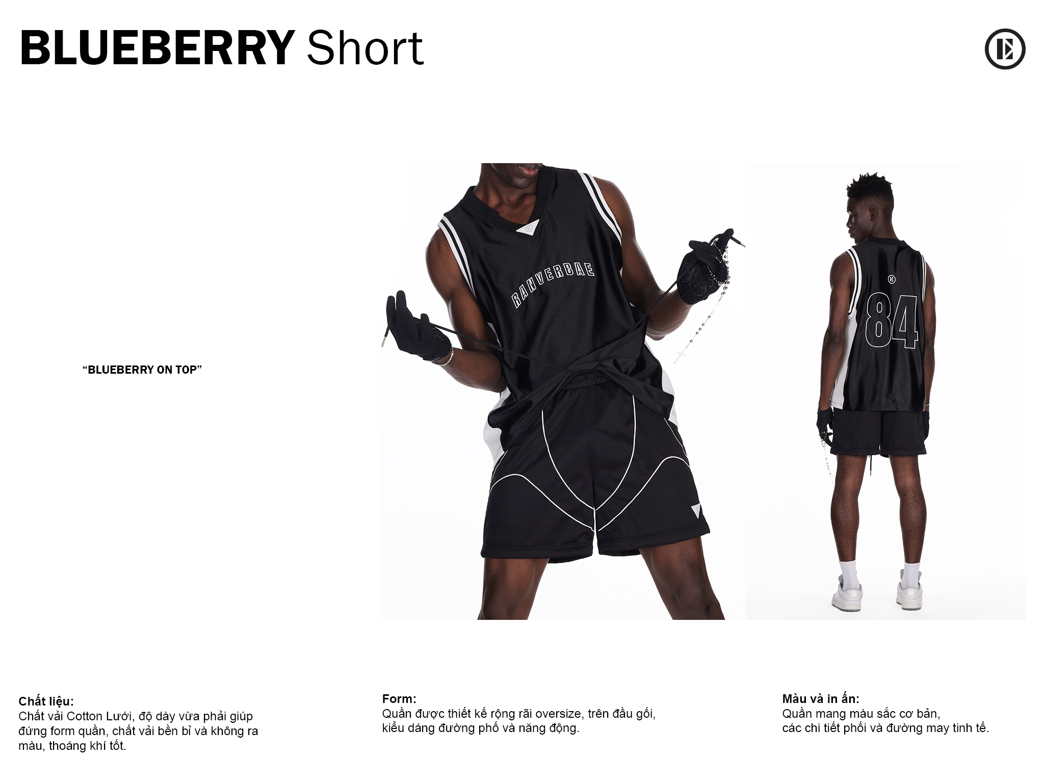 BLUEBERRY Short BLACK – RVB - RANVERBAE OFFICIAL