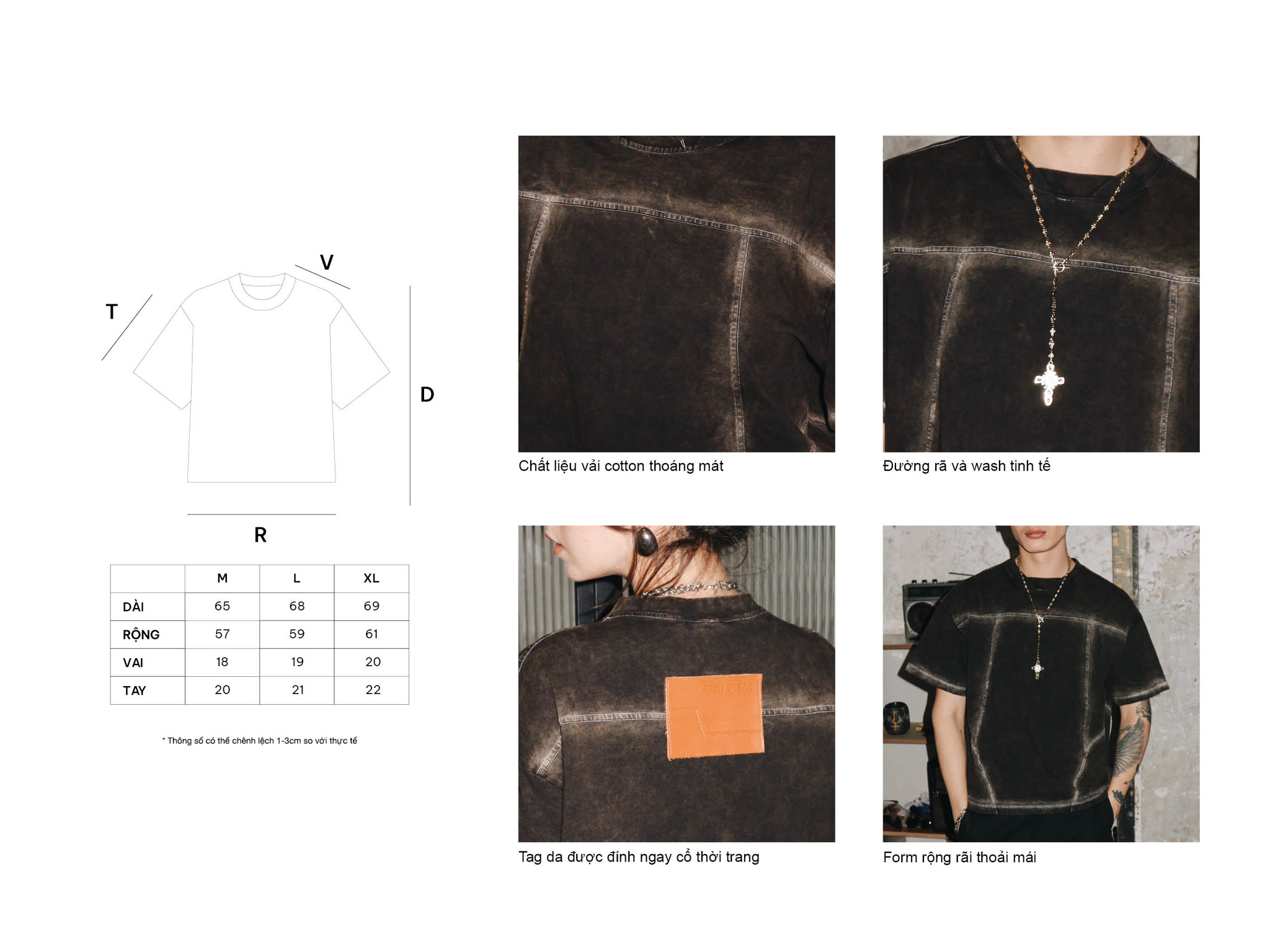 JIYU Boxy T-Shirt DARK – RVB - RANVERBAE OFFICIAL