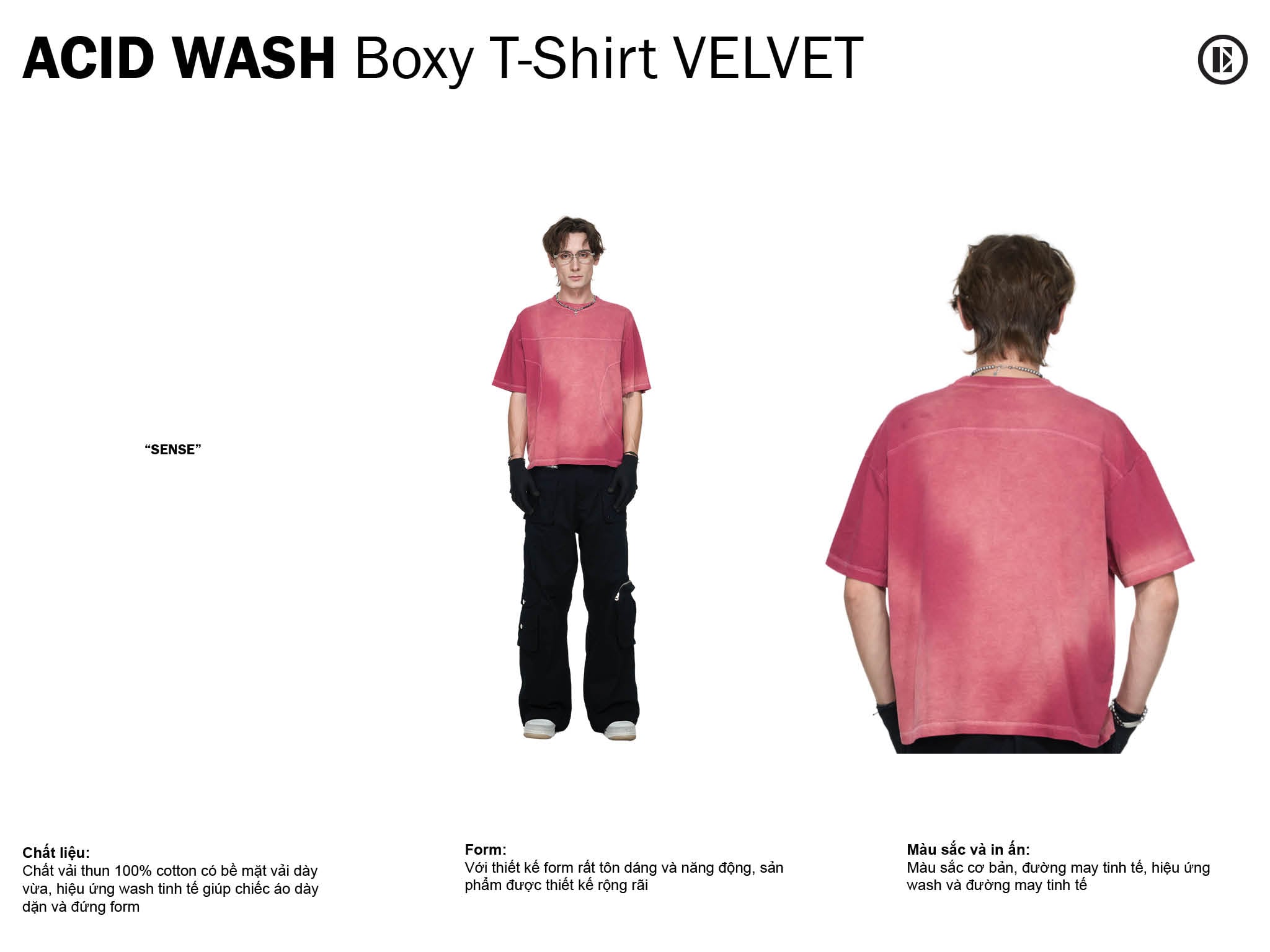 ACID WASH Boxy T-Shirt RED – RVB - RANVERBAE OFFICIAL
