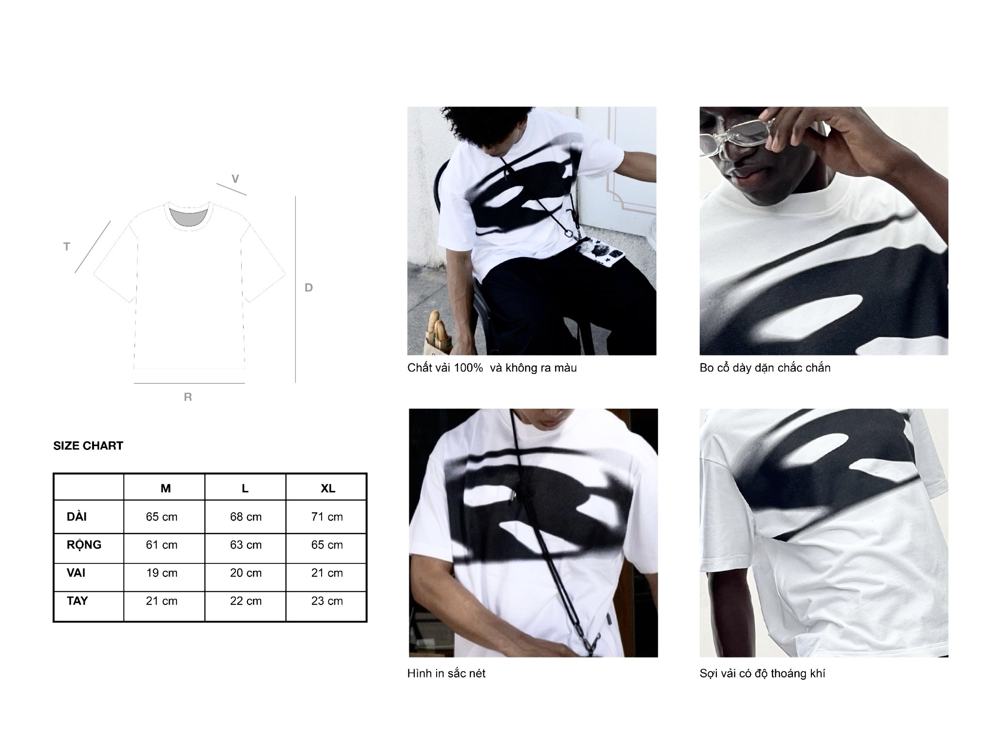 TILTED STAR Boxy T-Shirt WHITE – RVB - RANVERBAE OFFICIAL