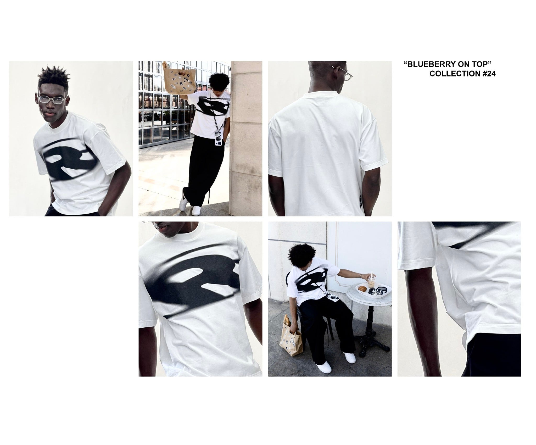 TILTED STAR Boxy T-Shirt WHITE – RVB - RANVERBAE OFFICIAL