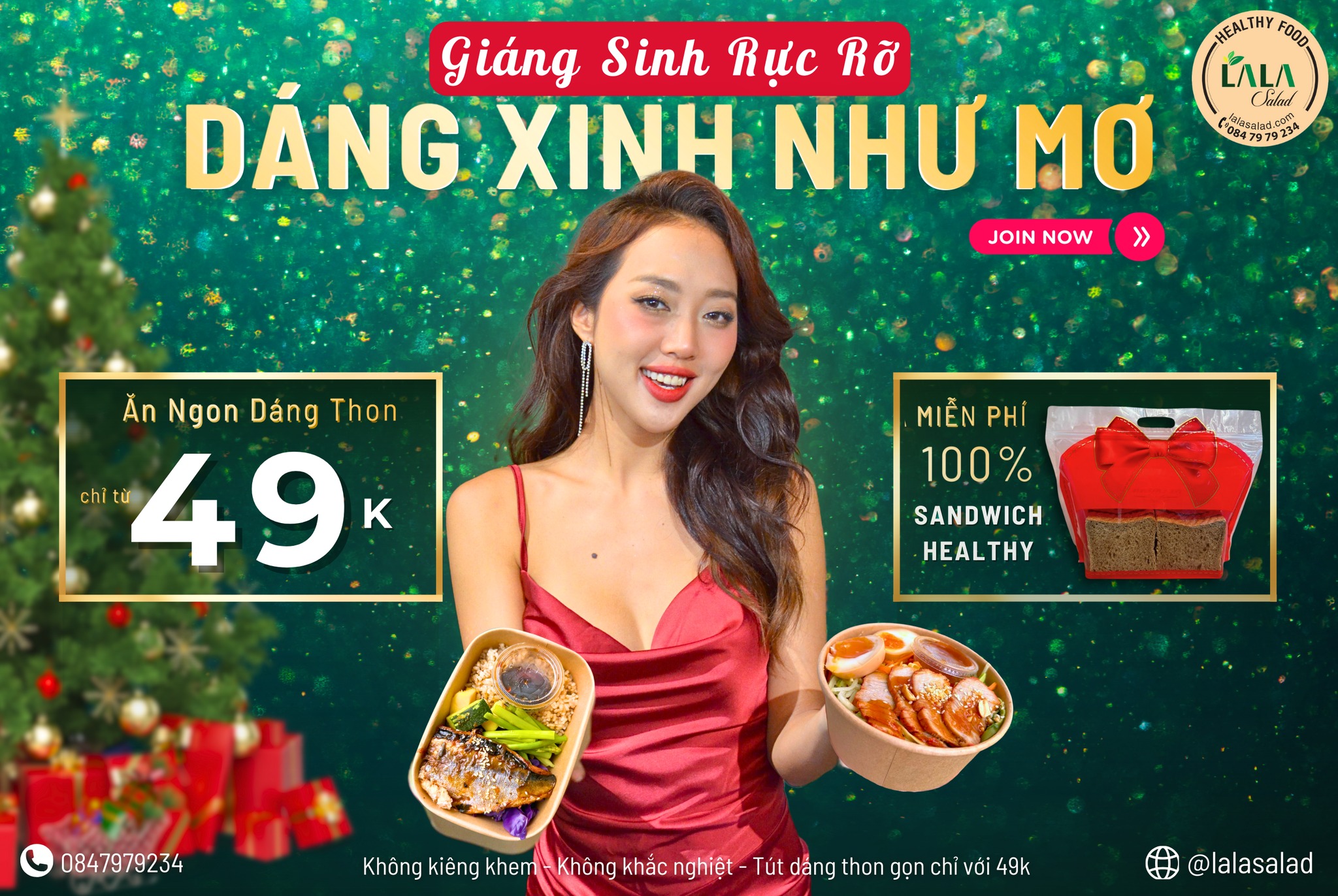 GIÁNG SINH RỰC RỠ - DÁNG XINH NHƯ MƠ - CHỈ VỚI 49K – LALA SALAD