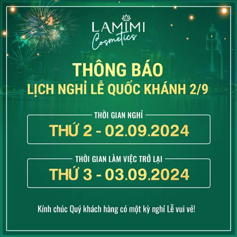 Thông Báo Nghỉ Lễ Quốc Khánh 02/09/2024 – Lamimi