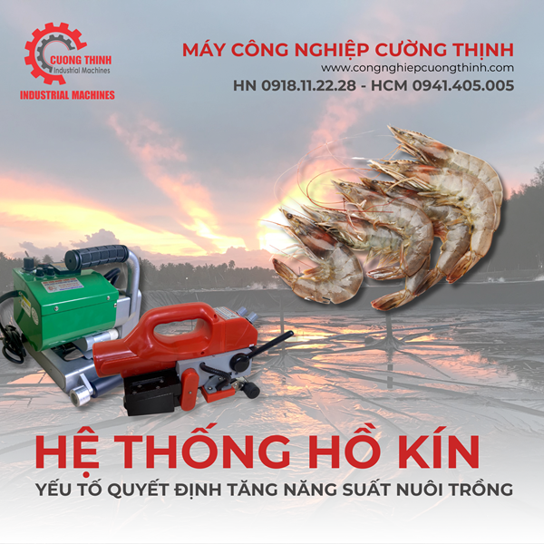 Tăng năng suất nuôi thủy sản với hồ kín - Giải pháp từ máy hàn bạt ...