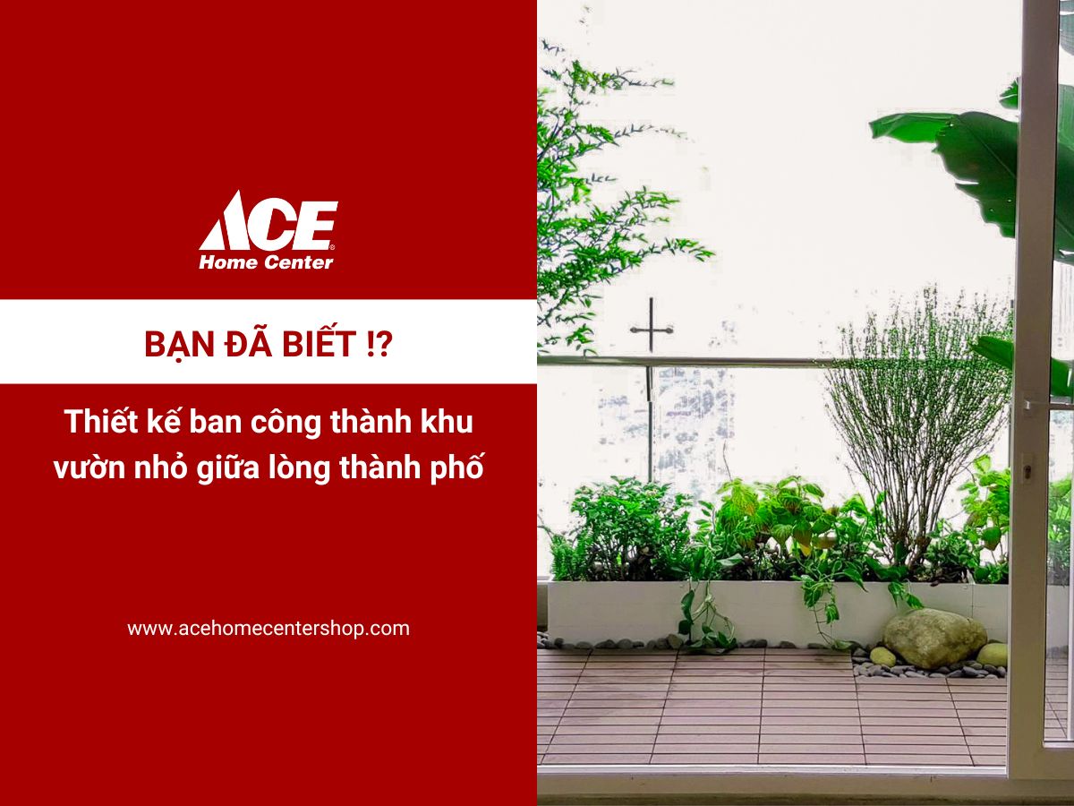 Thiết kế ban công thành khu vườn nhỏ giữa lòng thành phố, bạn đã biết ...