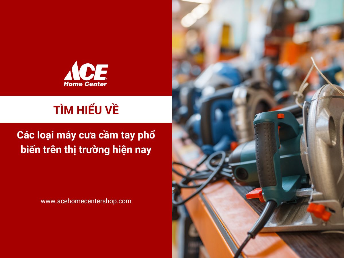 Tổng hợp các loại máy cưa cầm tay phổ biến hiện nay - ACE Home Center VN