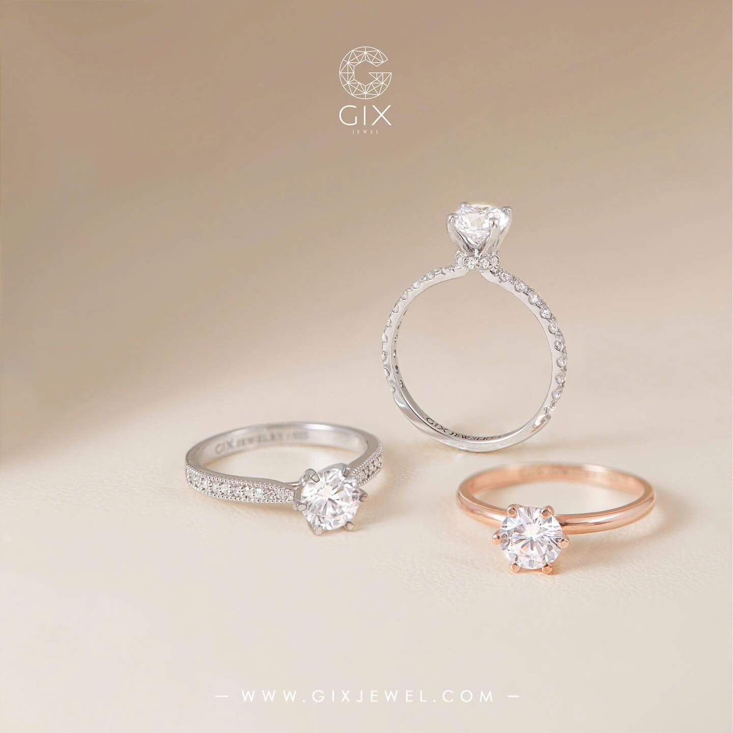 [5+] Mẫu Nhẫn Đính Hôn Rẻ Dưới 2 Triệu Đẹp Như Mơ Tại Gix – GIX JEWEL