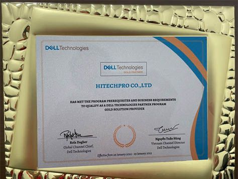 HITECHPRO ĐƯỢC CÔNG NHẬN LÀ GOLD PARTNER CỦA DELL TECHNOLOGIES – Hitechpro