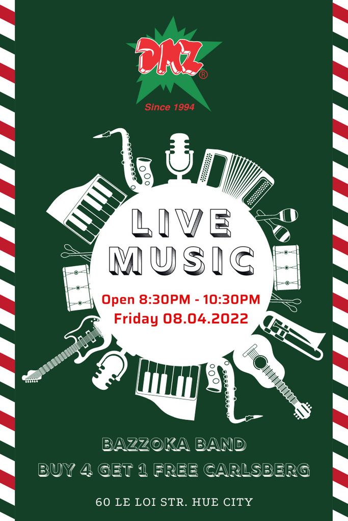 DMZ LIVE MUSIC WITH BAZZOKA BAND – DMZ Bar - Restaurant