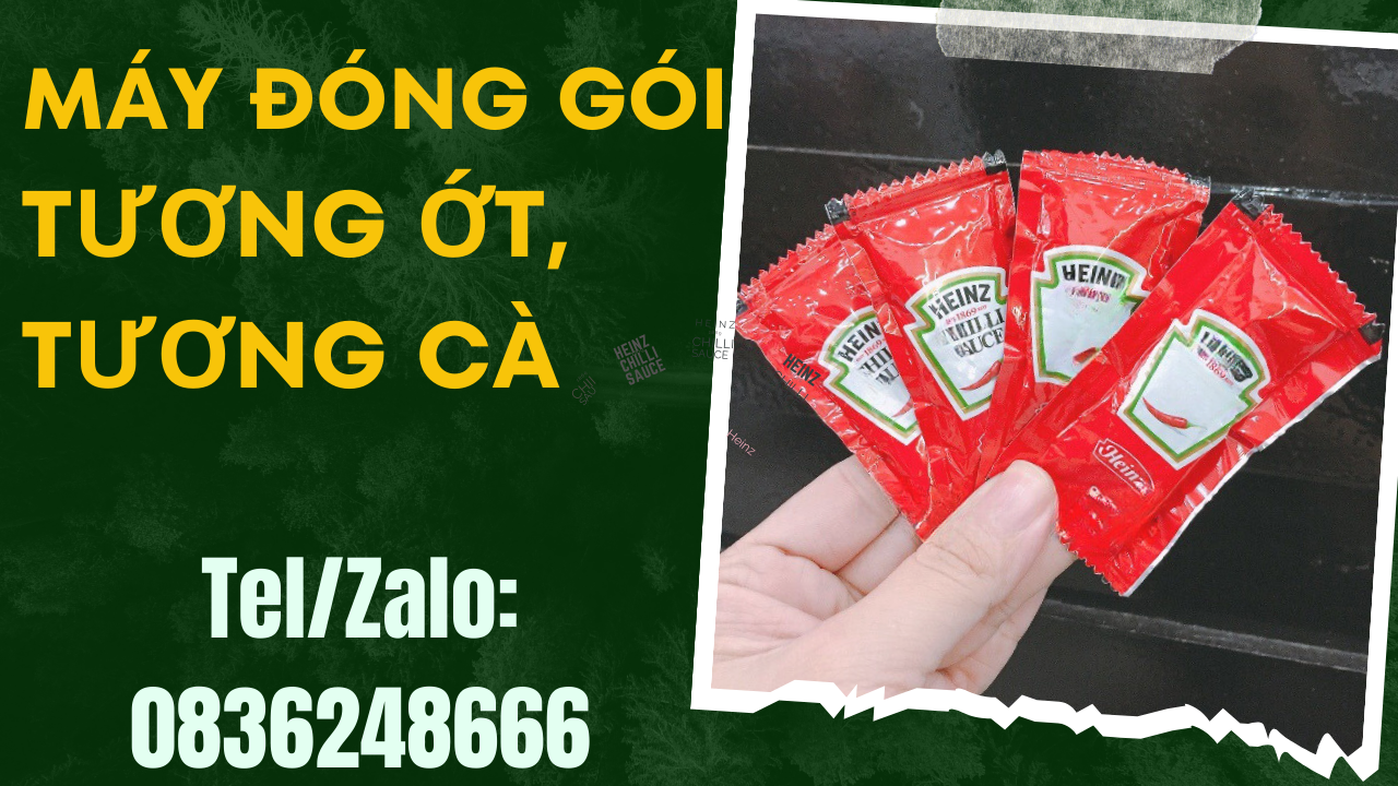 Máy Đóng Gói Tương Ớt Tự Động - Máy đóng gói Anpha Tech-Hotline 0836248666