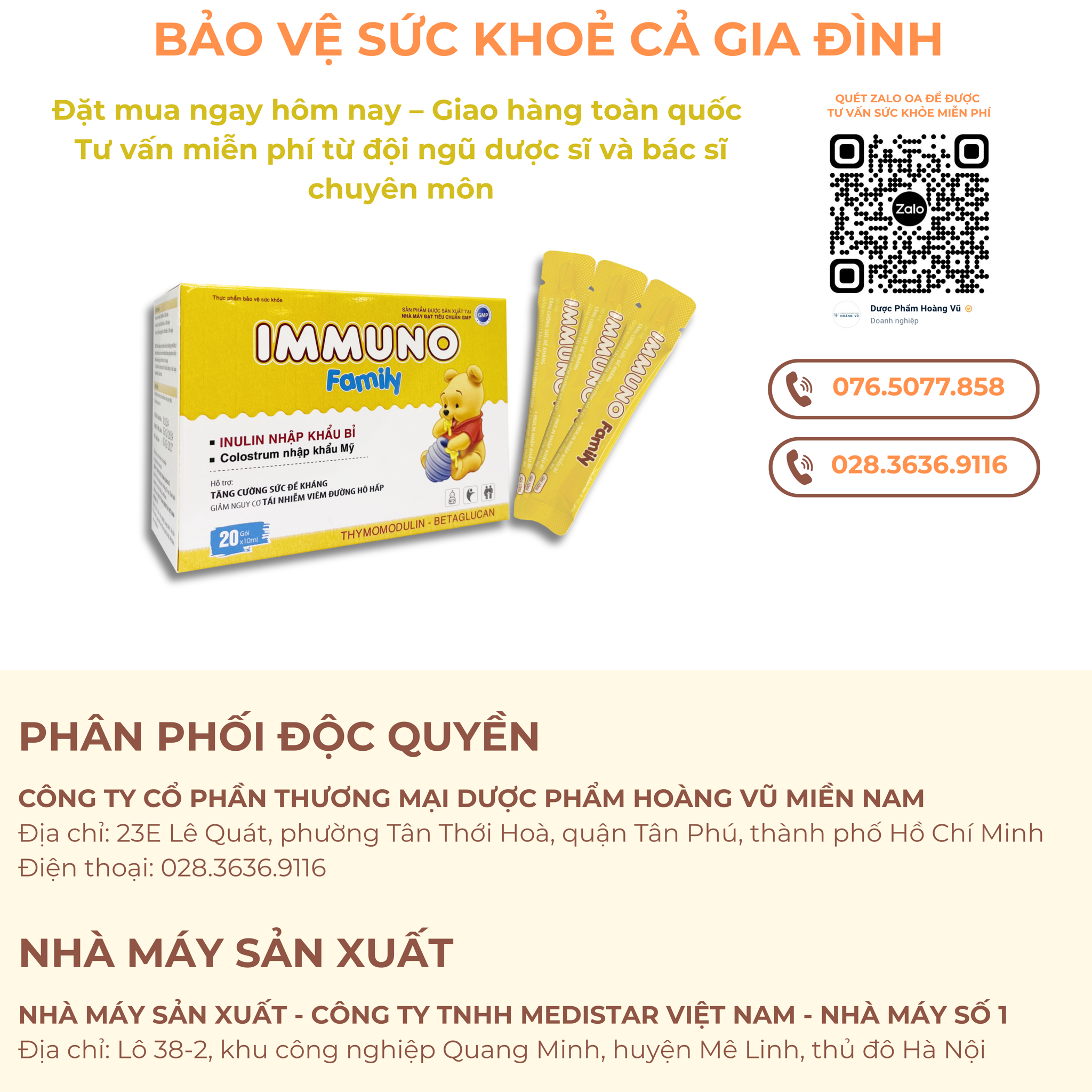 Immuno Family – Dược Hoàng Vũ