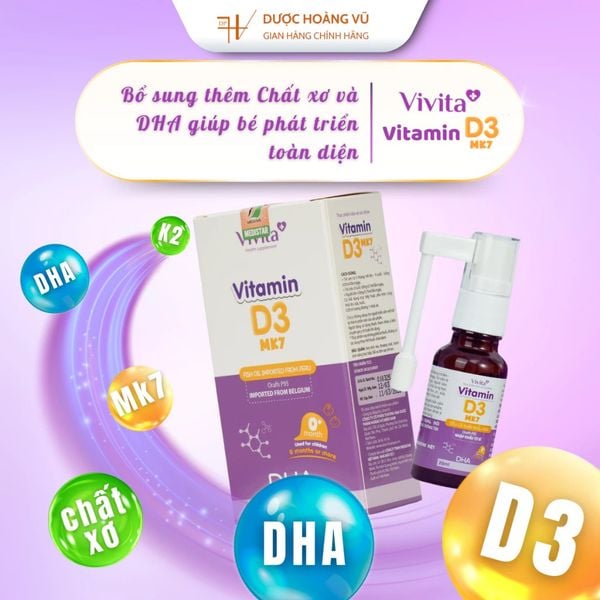 Thực phẩm bảo vệ sức khỏe Vitamin D3 MK7 – Dược Hoàng Vũ