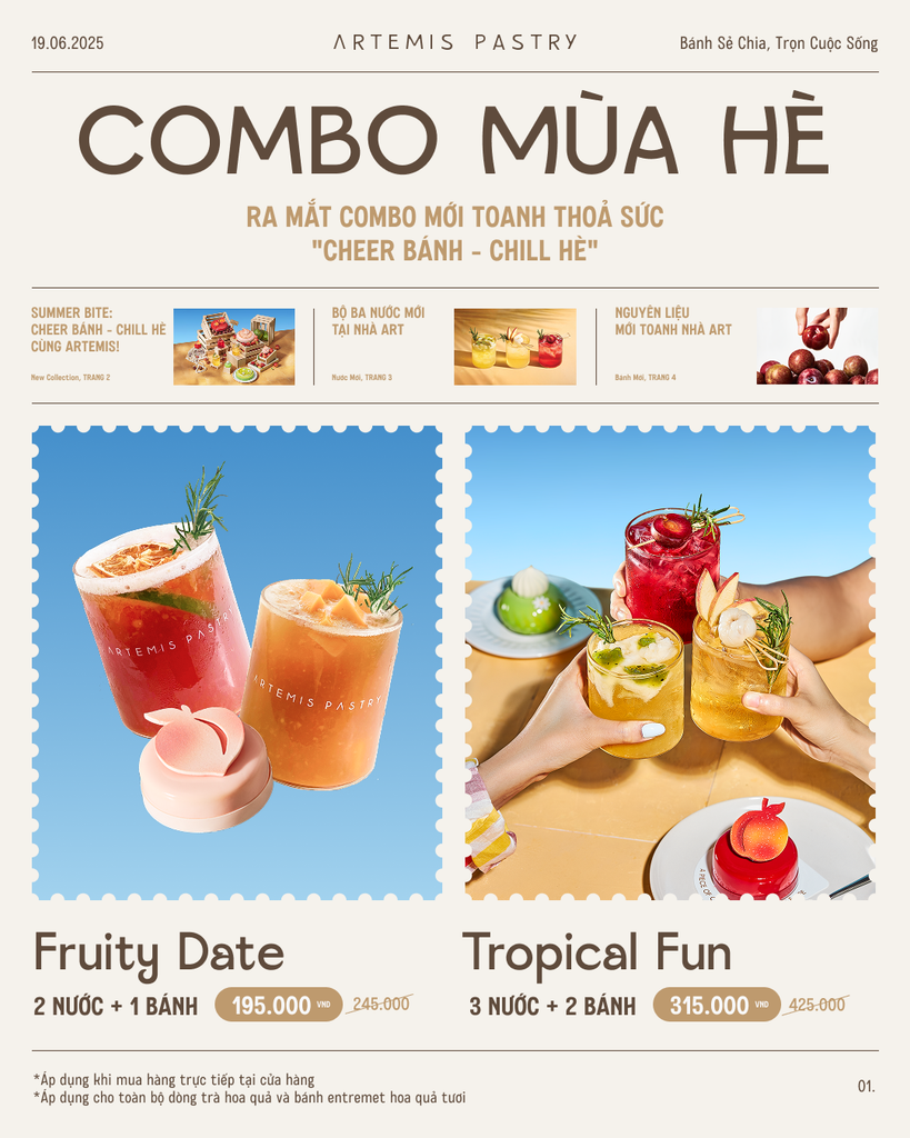 COMBO MÙA HÈ – Artemis Pastry