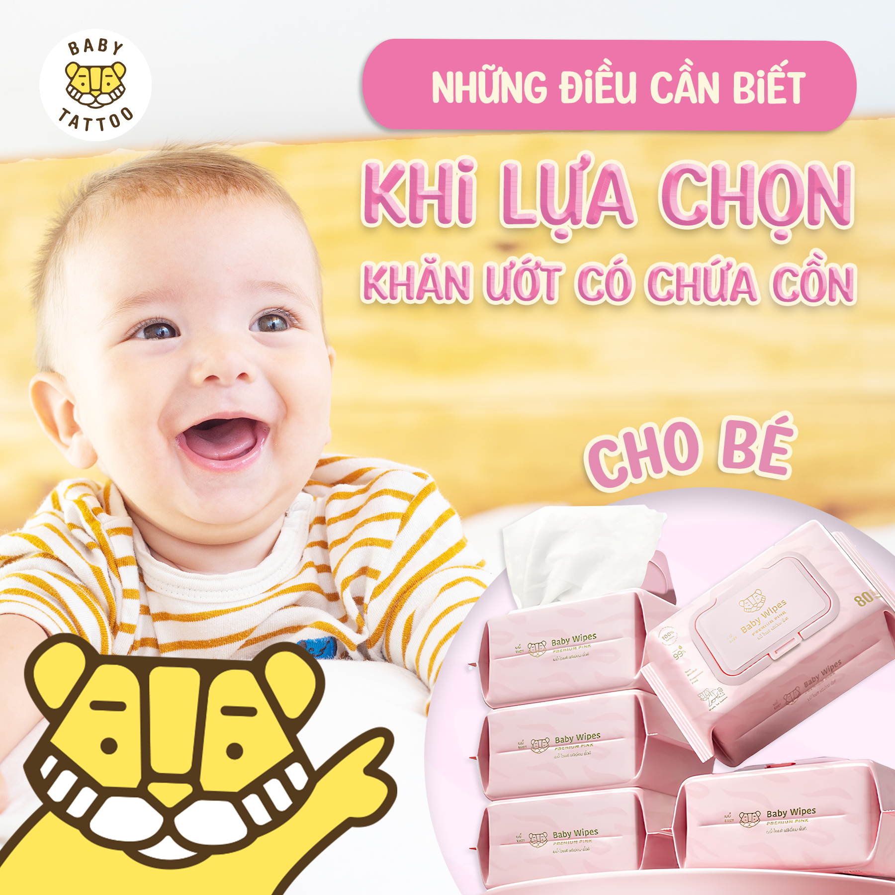 Những Điều Cần Biết Khi Lựa Chọn Khăn Ướt Cho Bé Có Chứa Cồn – BABY TATTOO