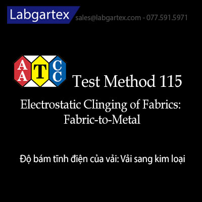 AATCC TM115 Độ bám tĩnh điện của vải: Vải sang kim loại – Labgartex