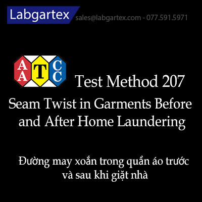 AATCC TM207 Đường may xoắn trong quần áo trước và sau khi giặt nhà ...