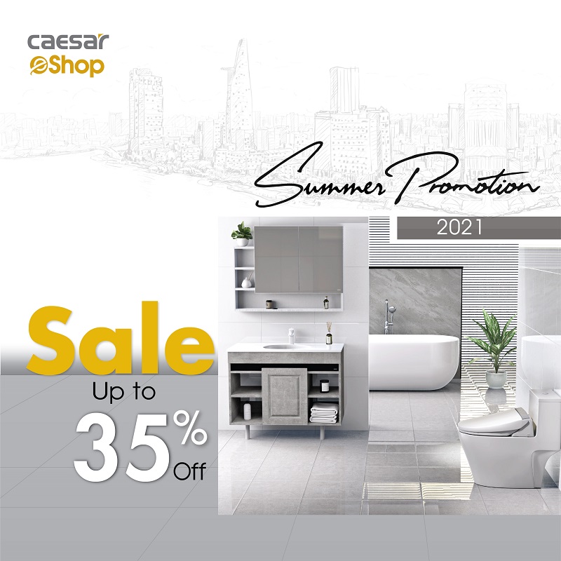 Caesar khuyến mãi thiết bị vệ sinh lên đến 35% – Caesar Eshop