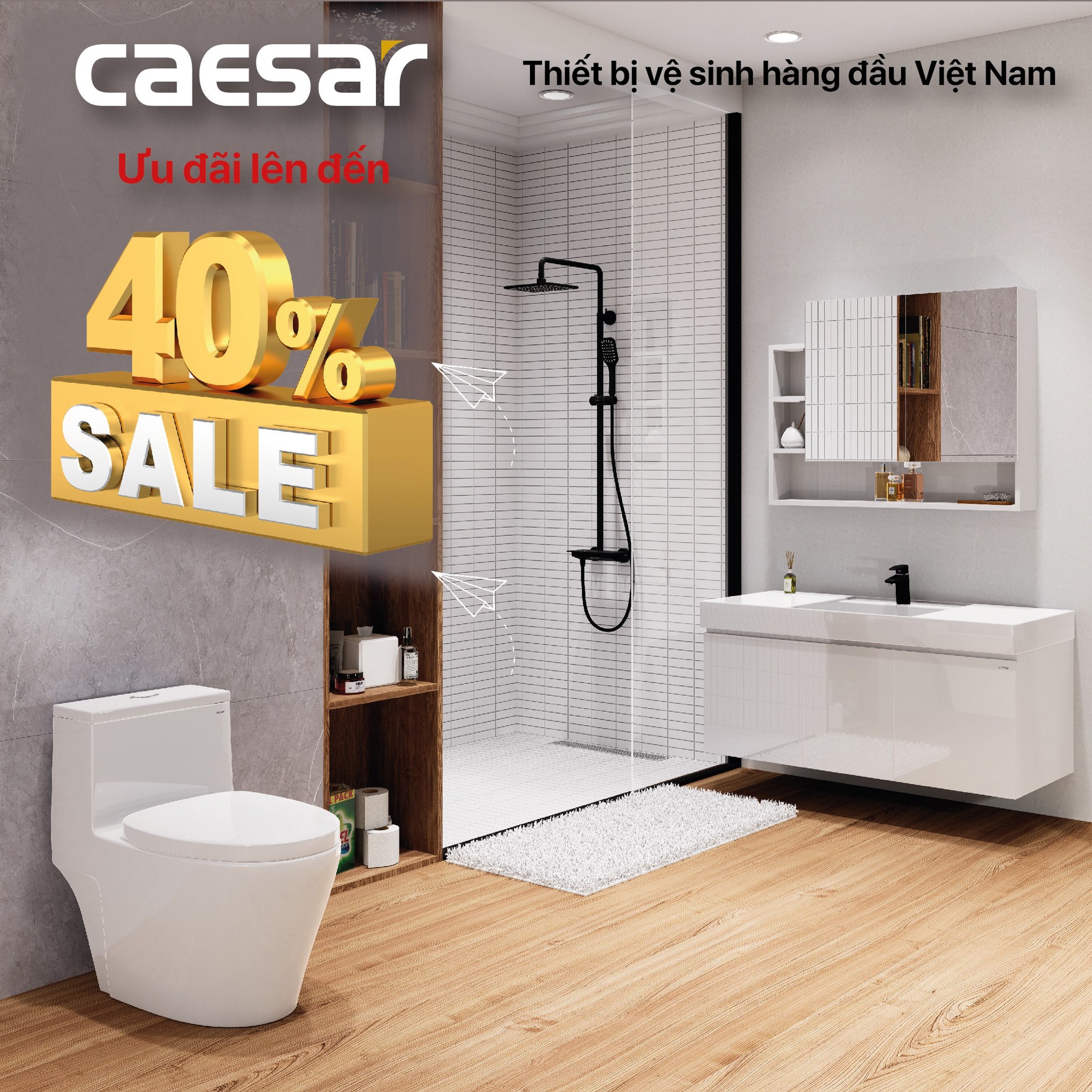Thiết bị vệ sinh Caesar khuyến mãi ưu đãi đầu năm 2023 – Caesar Eshop
