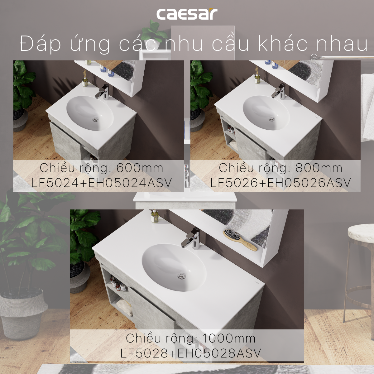 Khuyến mãi ưu đãi - Lavabo + Tủ treo - LF5024 + EH0524ASV – Caesar Eshop