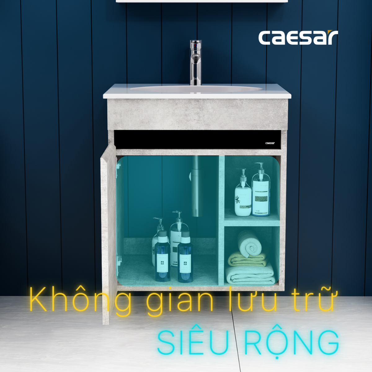 Khuyến mãi ưu đãi - Lavabo + Tủ treo - LF5024 + EH0524ASV – Caesar Eshop