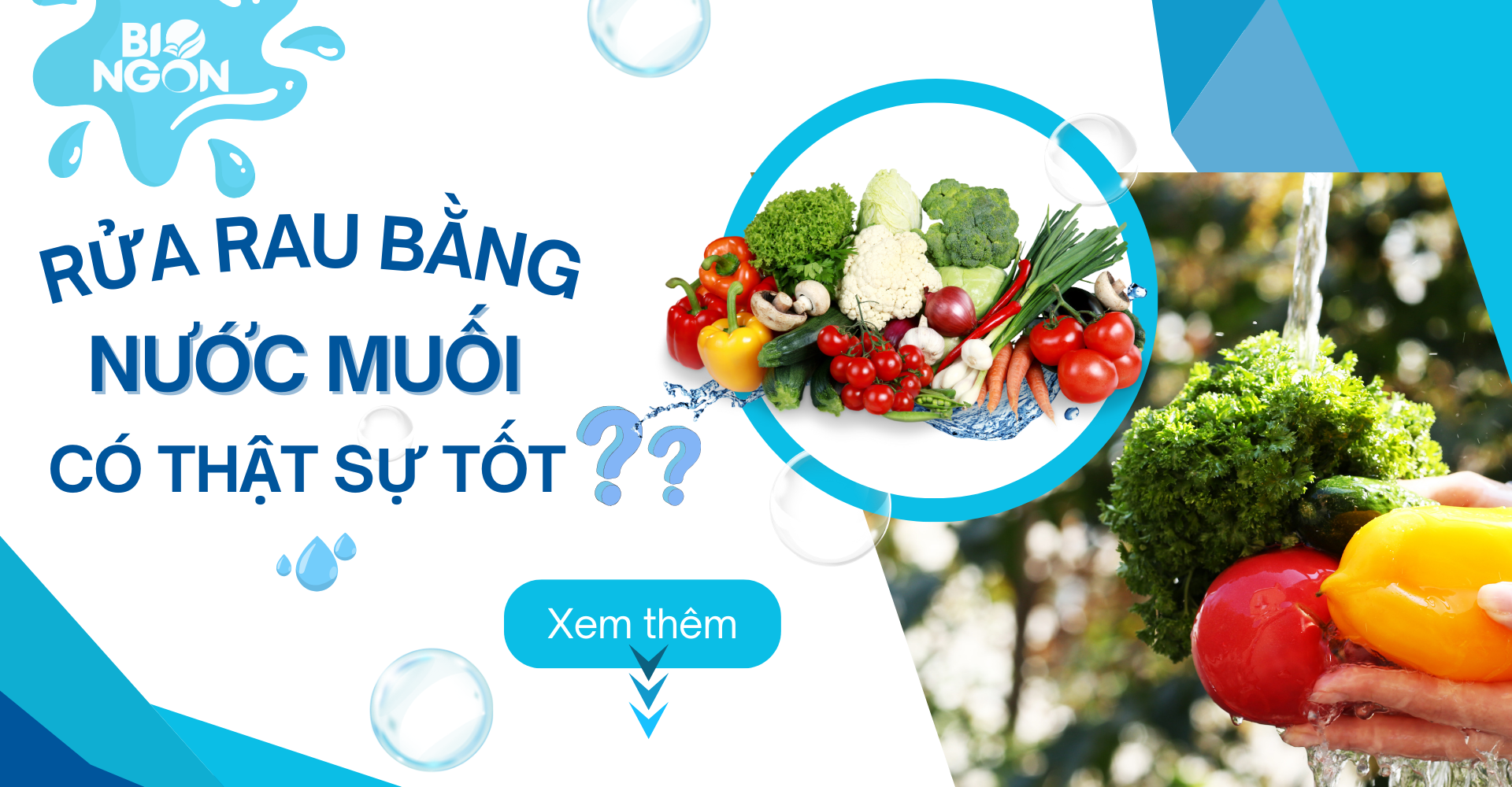 RỬA RAU BẰNG NƯỚC MUỐI CÓ THẬT SỰ TỐT??? – Bio Ngon