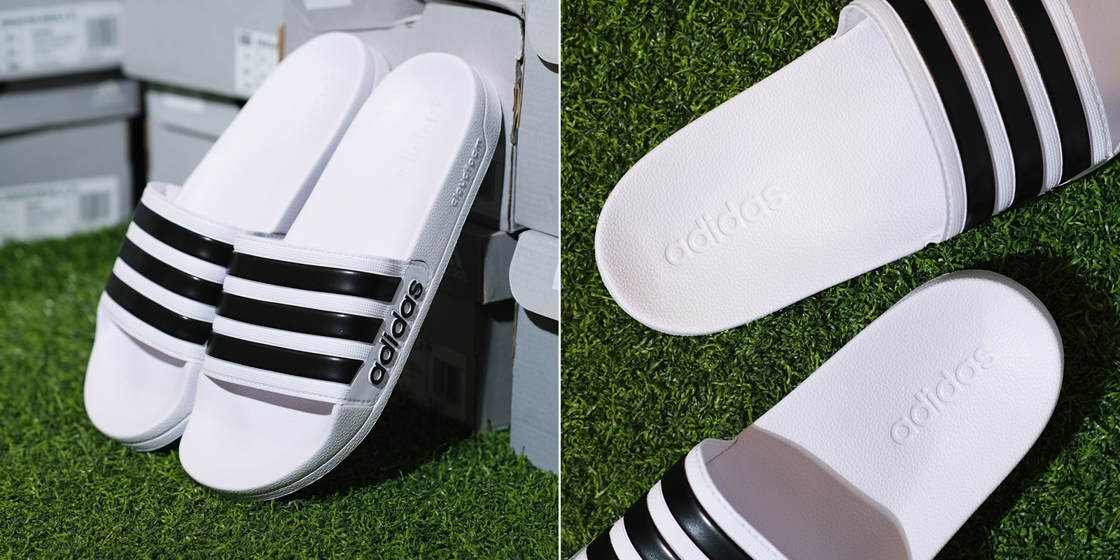 DÉP QUAI NGANG ADIDAS ADILETTE SHOWER SLIEDS - GZ5921 - TRẮNG – Thanh ...