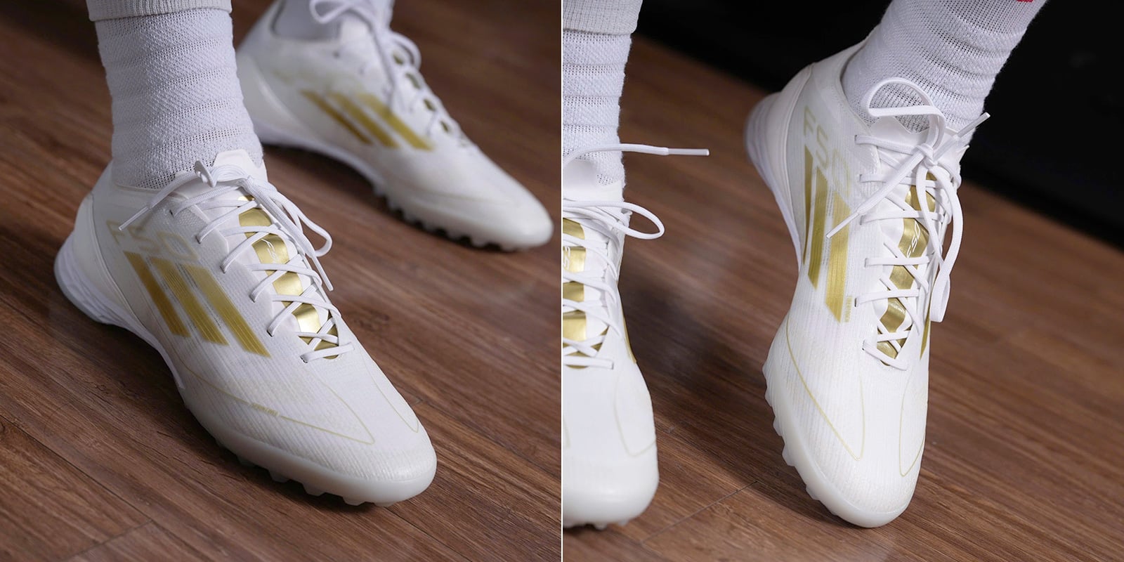 GIÀY ĐÁ BÓNG SÂN CỎ NHÂN TẠO ADIDAS F50 PRO TF - IH5815 - TRẮNG/VÀNG – Thanh Hùng Futsal