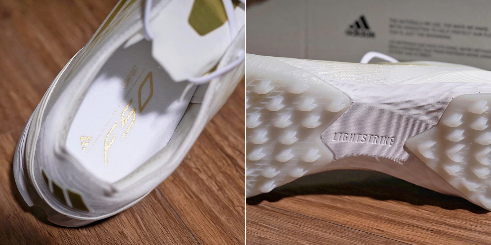 GIÀY ĐÁ BÓNG SÂN CỎ NHÂN TẠO ADIDAS F50 PRO TF - IH5815 - TRẮNG/VÀNG – Thanh Hùng Futsal