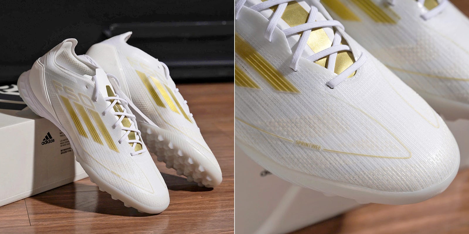 GIÀY ĐÁ BÓNG SÂN CỎ NHÂN TẠO ADIDAS F50 PRO TF - IH5815 - TRẮNG/VÀNG – Thanh Hùng Futsal