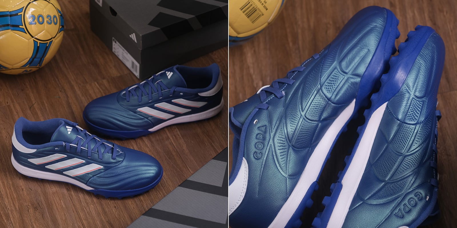 GIÀY ĐÁ BÓNG CỎ NHÂN TẠO ADIDAS COPA PURE 2.3 TF - IE4904 - XANH/TRẮNG ...