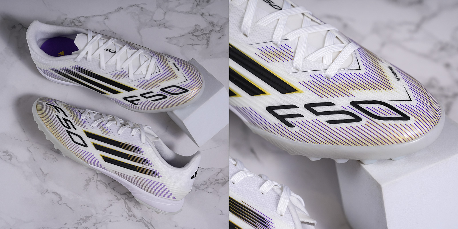 GIÀY ĐÁ BÓNG SÂN CỎ NHÂN TẠO ADIDAS F50 LEAGUE TF - JH7726 - TRẮNG/ĐEN ...