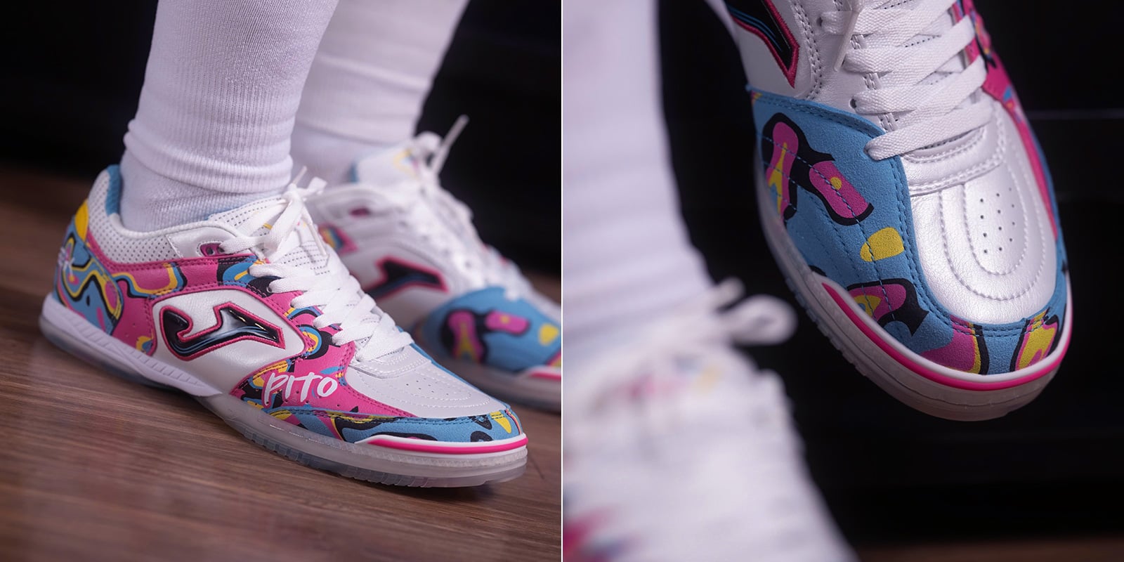 GIÀY ĐÁ BÓNG SÂN FUTSAL JOMA TOP FLEX PITO IN 2462 - TRẮNG/HỒNG – Thanh ...