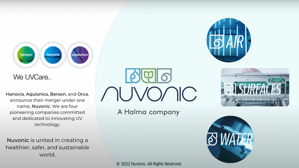 NUVONIC - Thương hiệu đèn UV được sáp nhập từ Hanovia - Aquionics - Be ...