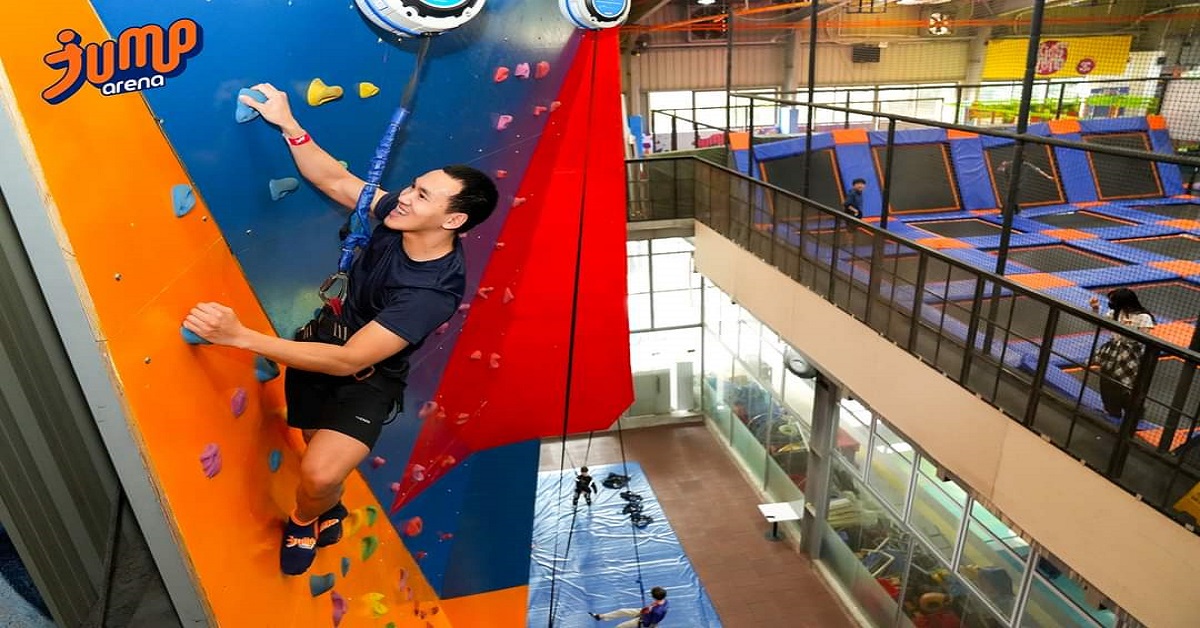 Địa điểm leo núi nhân tạo trong nhà ở Jump Arena Hải Phòng 2023