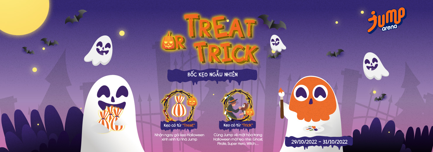 Hoạt động Halloween Bốc kẹo ngẫu nhiên tại Jump Arena