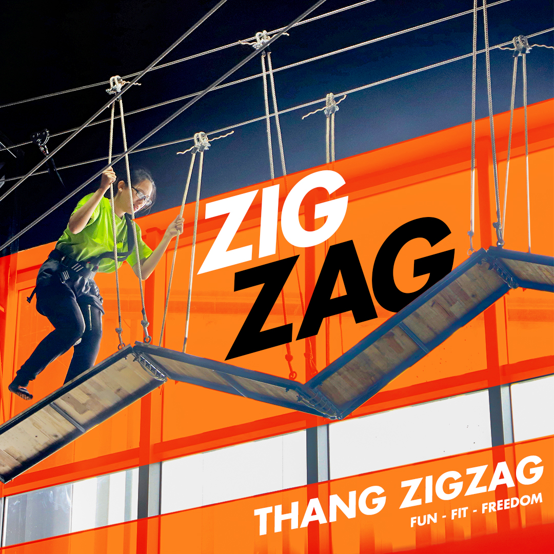 Thang Dích dắc - Zig Zag | Thể thao bạt nhún Jump Arena