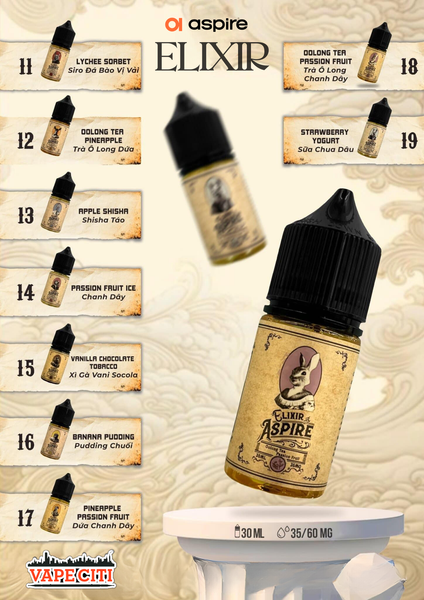 ELIXIR PINEAPPLE PASSION FRUIT BY ASPIRE (CHANH LEO DỨA)(30ML) - TVC.Store