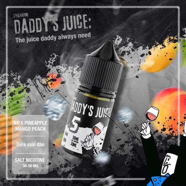 DADDY'S JUICE NO.5 MANGO PINEAPPLE PEACH (DỨA XOÀI ĐÀO)(30ML) - TVC.Store