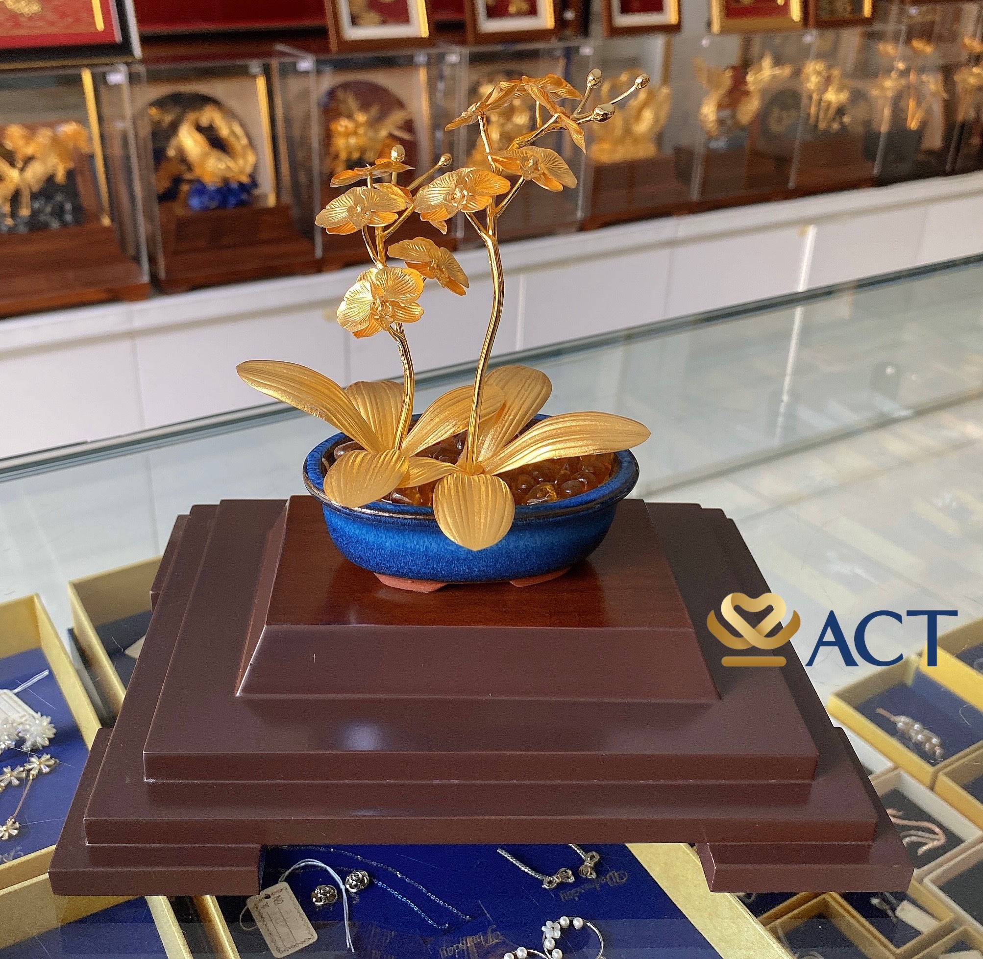 Quà tặng tài lộc dát vàng cho mệnh Mộc “tài lộc như ý” - ACT GOLD