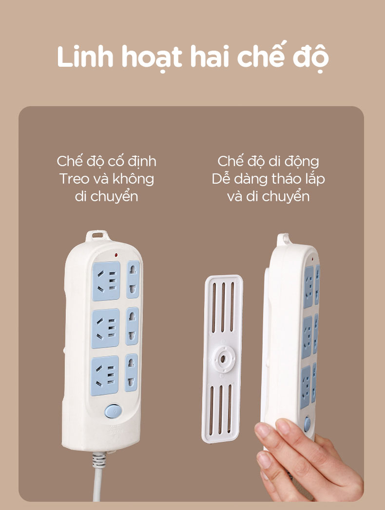 Giá đỡ ổ cắm điện xoay 360 độ FSLPS-442 – FaSoLa