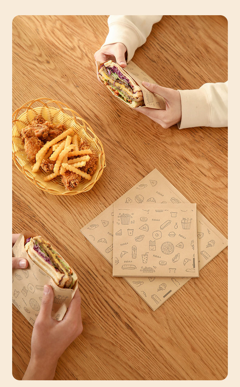 Túi giấy đựng thực phẩm chiên rán (50 túi) FSLDZ-550 – FaSoLa